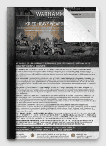 Krieg Heavy Weapons Squad Instructions Free Download - Build Instructions