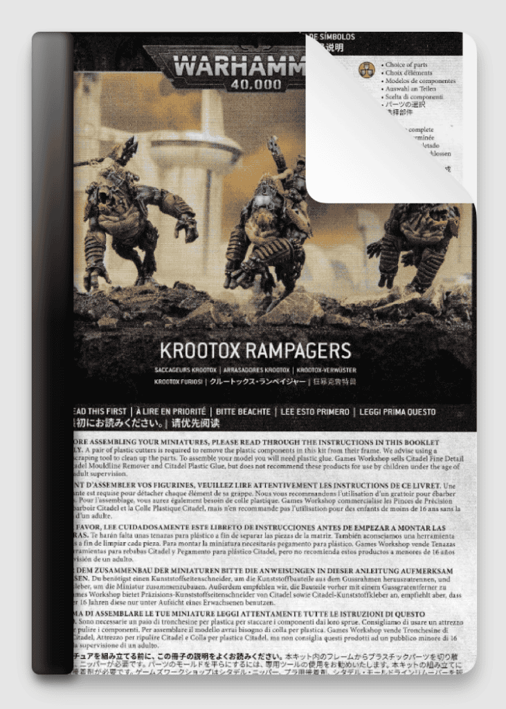 Krootox Rampagers Instructions Free Download - Build Instructions