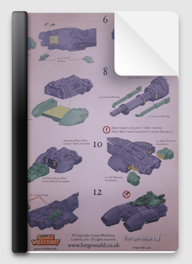 Legio Custodes Caladius Grav-tank Annihilator Instructions Free ...