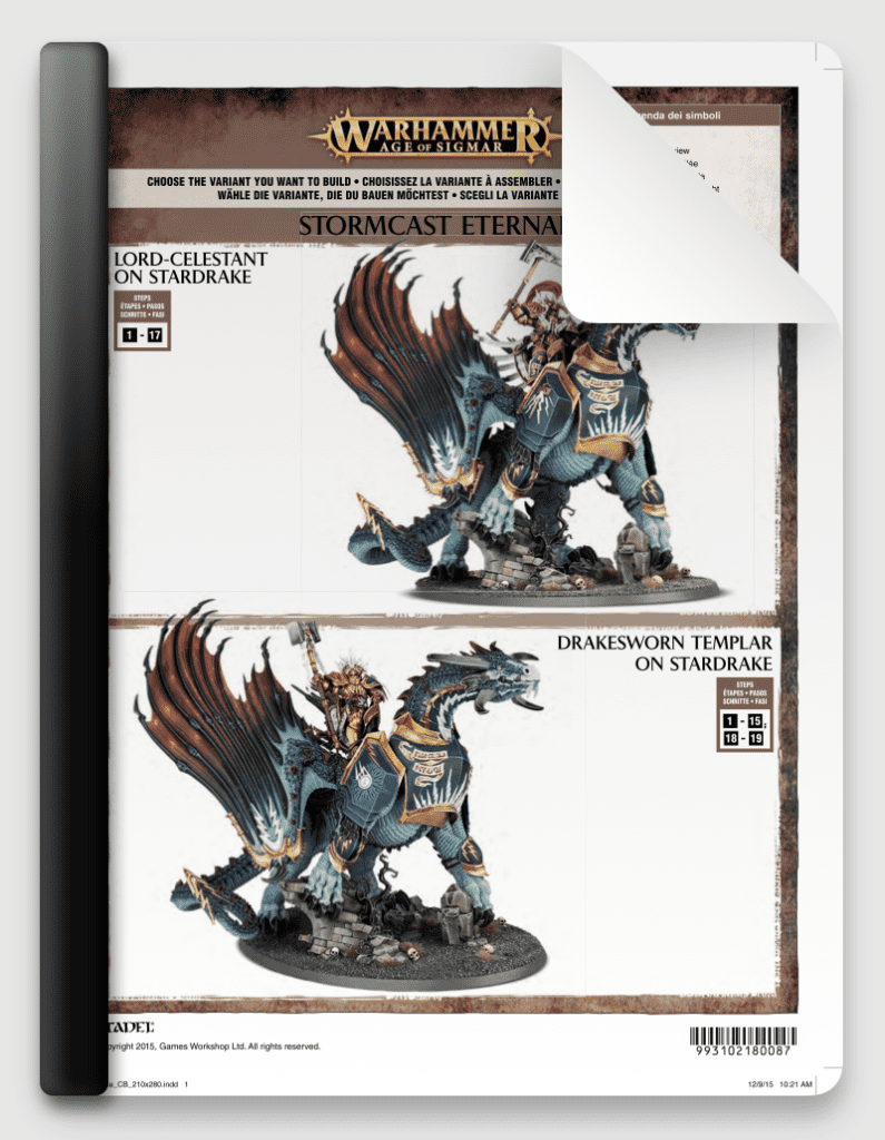 Drakesworn Templar Instructions Free Download - Build Instructions