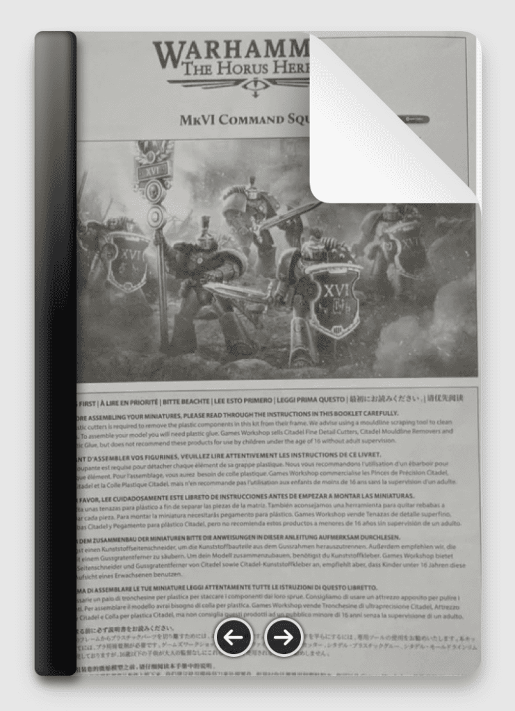 MKVI Legion Command Squad Instructions Free Download - Build Instructions