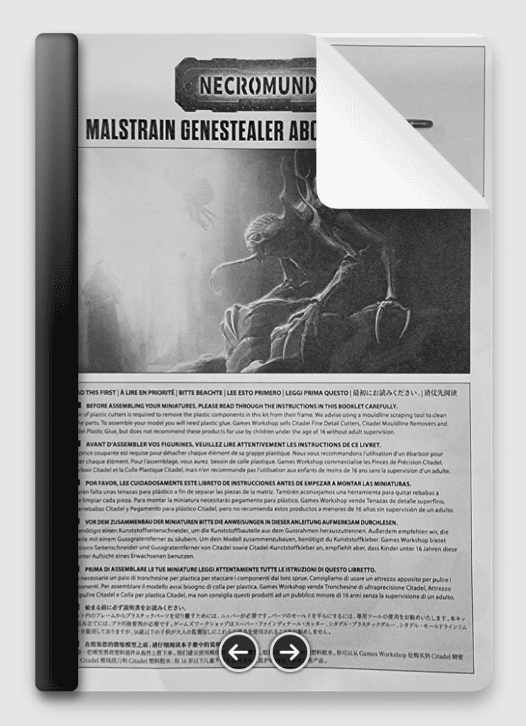 Malstrain Genestealer Abomination Gang Instructions Free Download ...
