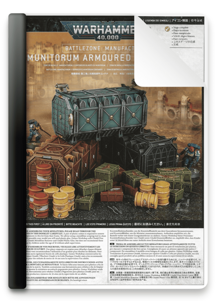 Battlezone Manufactorum - Munitorum Armoured Containers Instructions ...