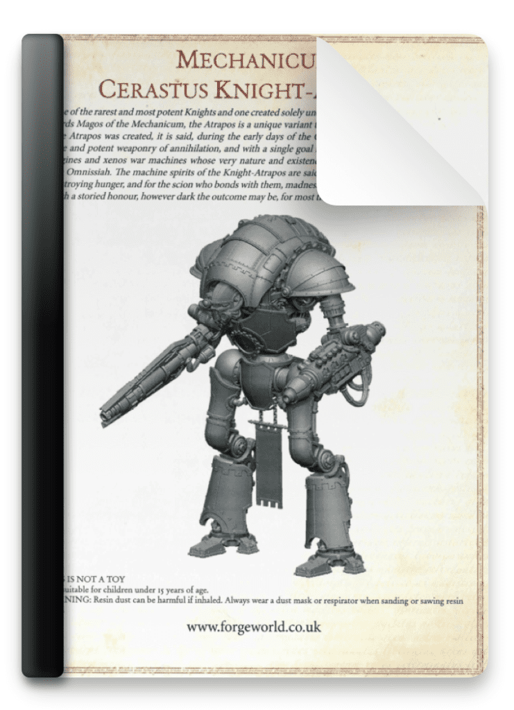 Mechanicum Cerastus Knight-Atrapos Instructions Free Download - Build ...