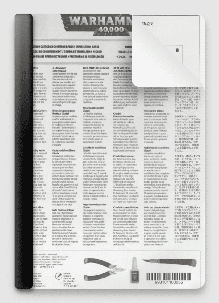 Necron Catacomb Command Barge Instructions Free Download - Build ...