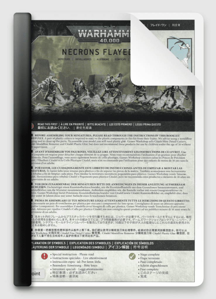 Flayed Ones Instructions Free Download - Build Instructions
