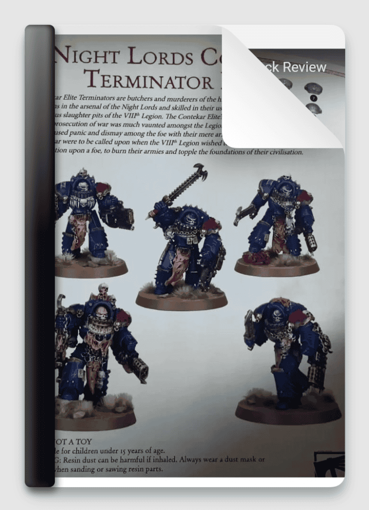 Night Lords Contekar Terminator Elite Instructions Free Download ...