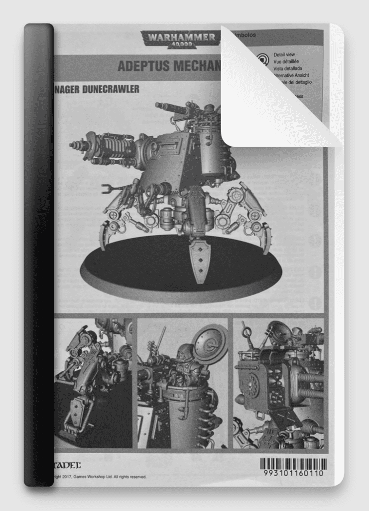 Adeptus Mechanicus Onager Dunecrawler Instructions Free Download - Build Instructions
