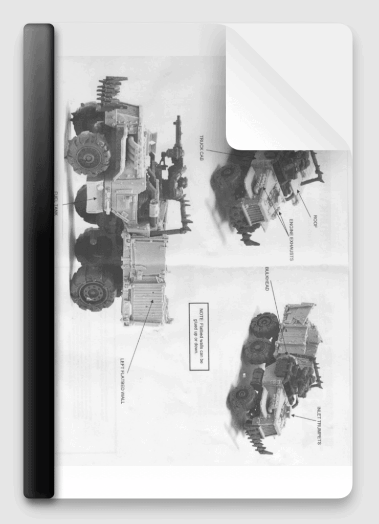 Ork Trukk with Enclosed Cab Instructions Free Download - Build Instructions