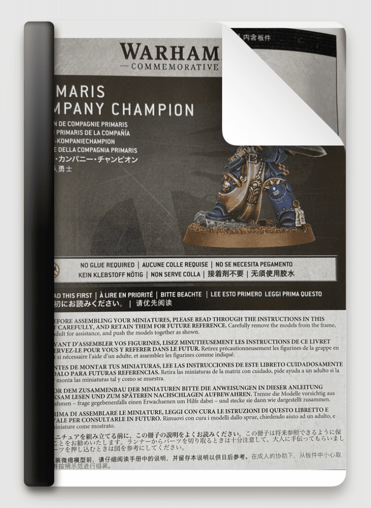 Primaris Company Champion Instructions Free Download - Build Instructions