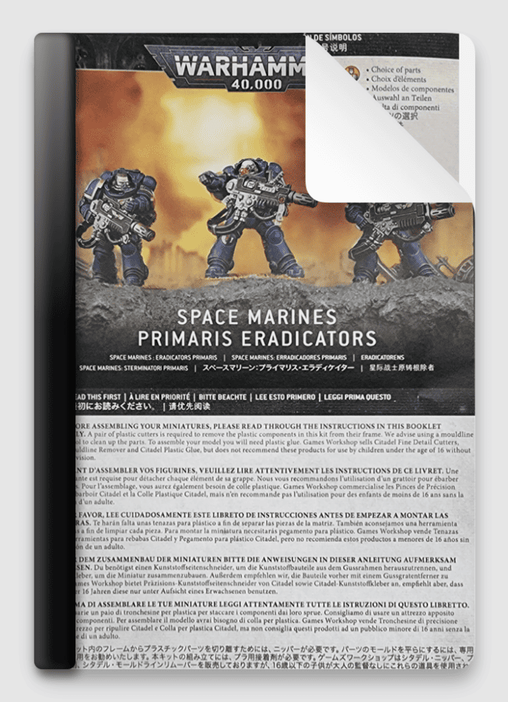 Primaris Eradicators Instructions Free Download - Build Instructions