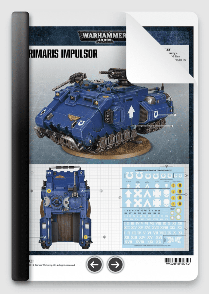 Primaris Impulsor Instructions Free Download - Build Instructions
