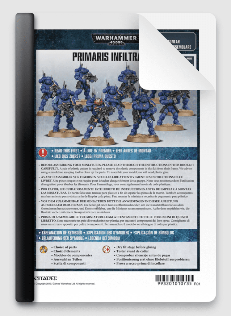 Primaris Infiltrators Instructions Free Download - Build Instructions