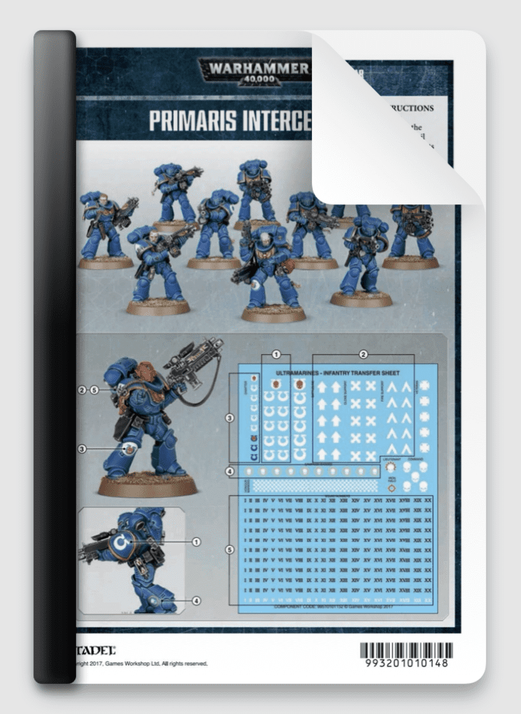 Primaris Intercessors Instructions Free Download - Build Instructions