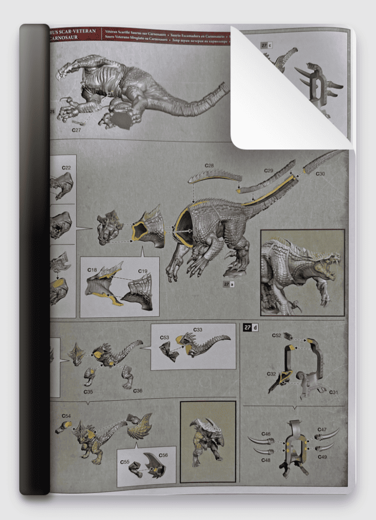 Saurus Scar-Veteran on Carnosaur Instructions Free Download - Build ...
