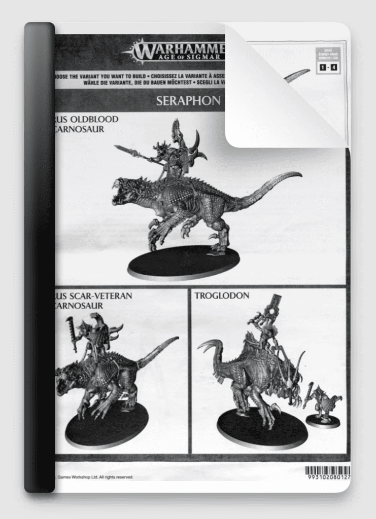 Saurus Oldblood On Carnosaur Instructions Free Download - Build ...