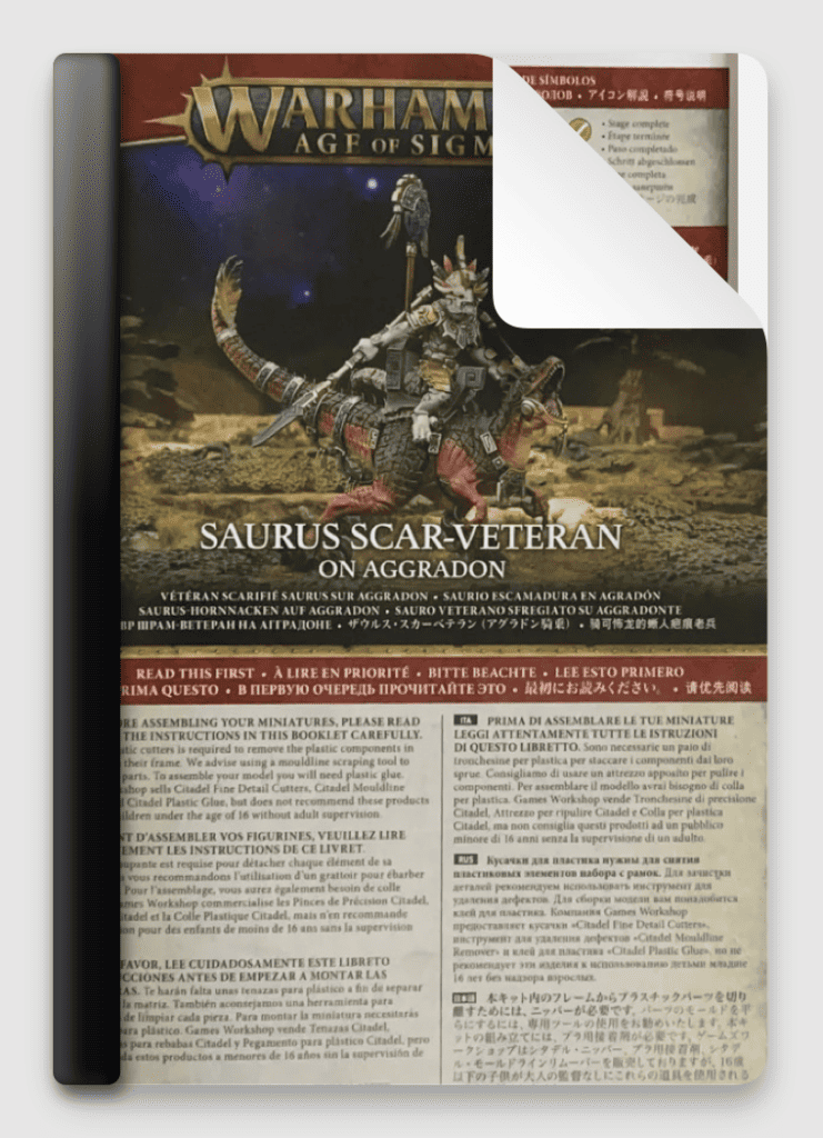 Saurus Scar-Veteran on Aggradon Instructions Free Download - Build ...