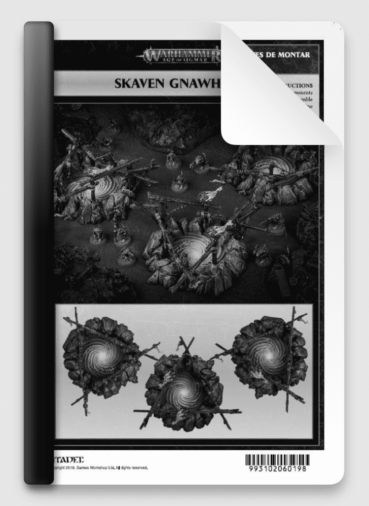 Warhammer Aos - Free Warhammer Age Of Sigmar - Terrain Set Skaven Gnawholes
