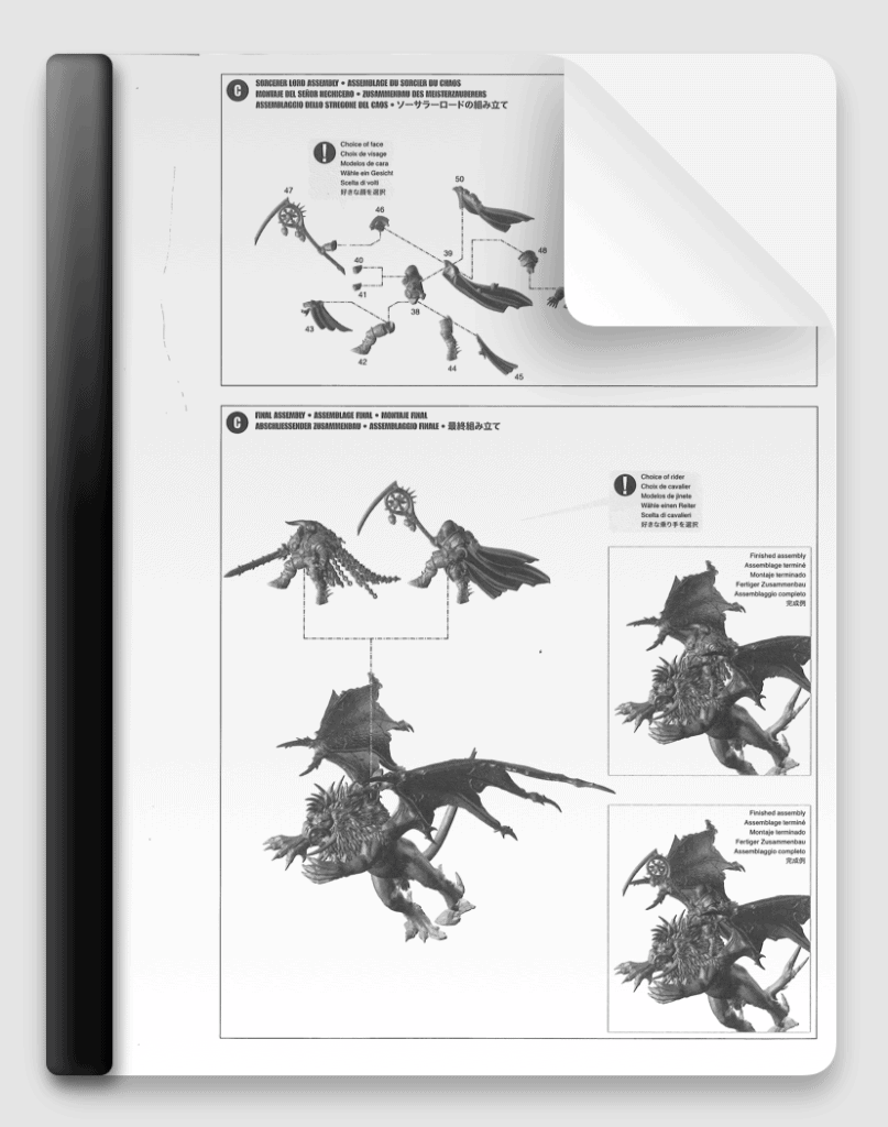 Chaos Sorcerer Lord on Manticore Instructions Free Download - Build ...