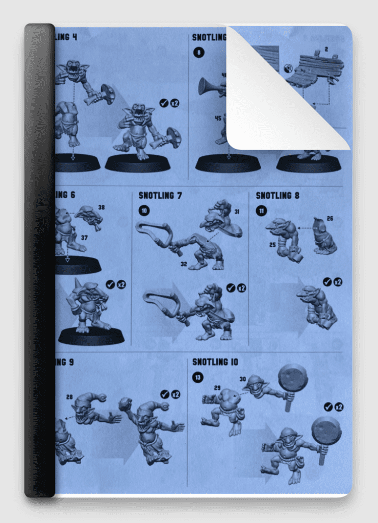 Snotling Blood Bowl Team - Crud Creek Nosepickers Instructions Free ...