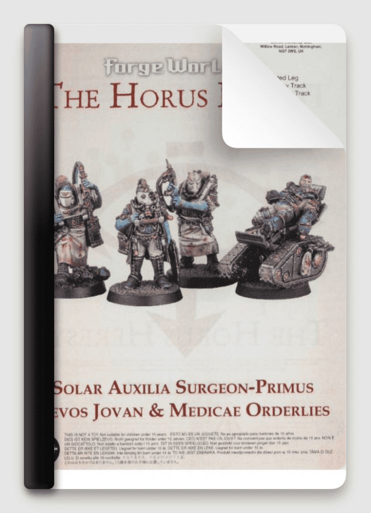 Solar Auxilia Surgeon-Primus Aevos Jovan And Medicae Orderlies ...