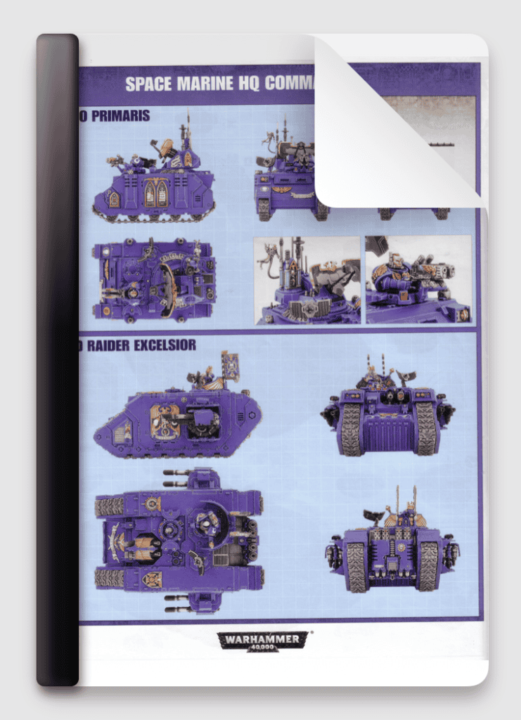 Space Marine HQ Command Tanks Instructions Free Download - Build ...