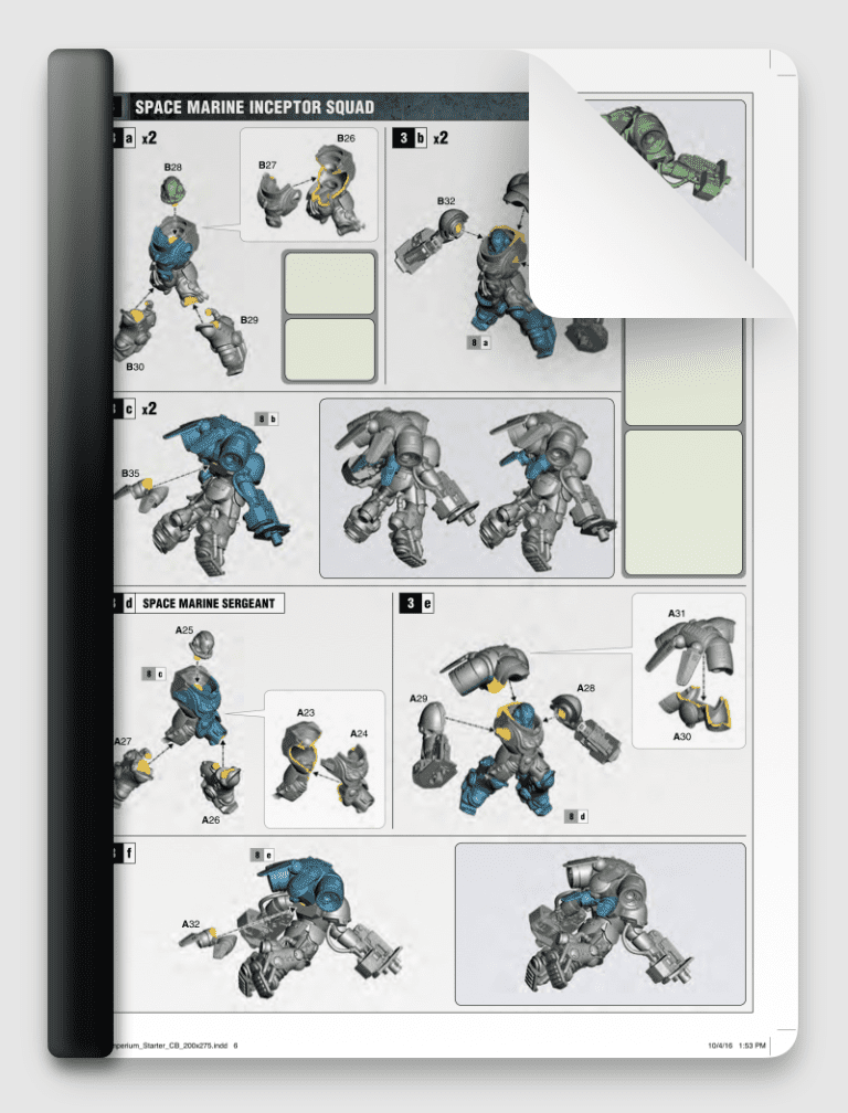 Primaris Inceptors Instructions Free Download - Build Instructions