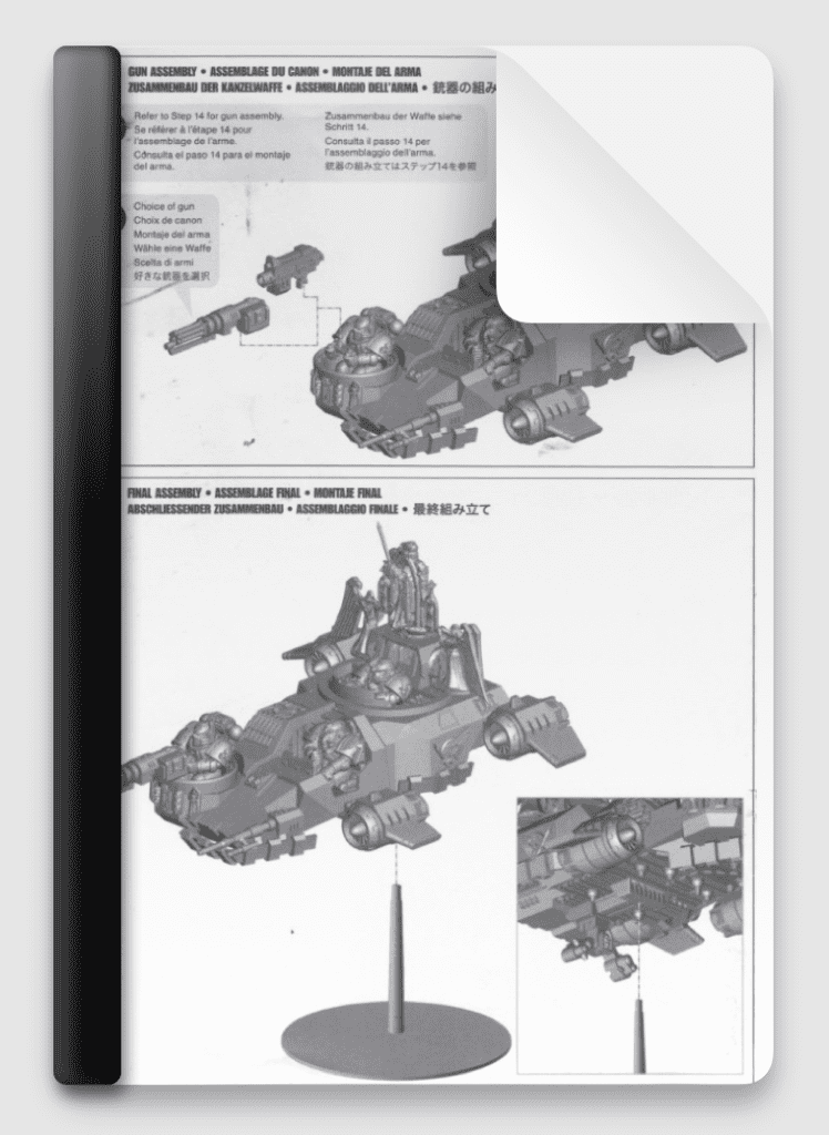 Ravenwing Darkshroud Instructions Free Download - Build Instructions