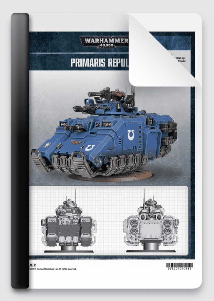 Primaris Repulsor Instructions Free Download - Build Instructions
