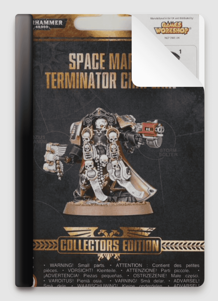 Space Marine Terminator Chaplain Collectors Edition 2016 Instructions ...