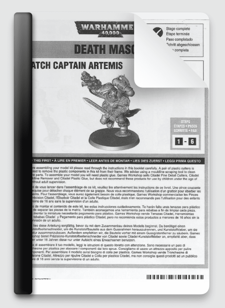Deathwatch Watch Captain Artemis Instructions Free Download - Build ...