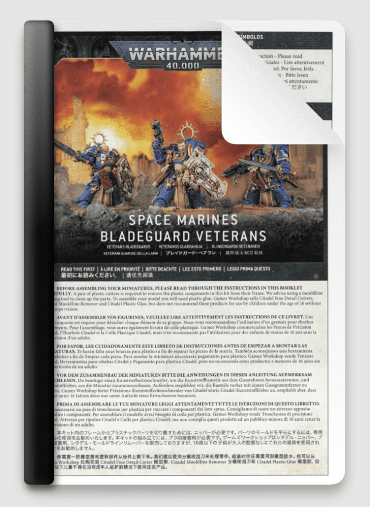 Bladeguard Veterans Squadron 48-44 Warhammer 40k - Space Marines ...