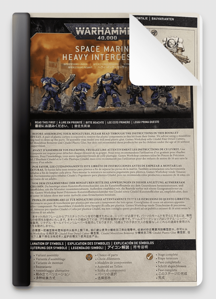 Heavy Intercessors Instructions Free Download - Build Instructions