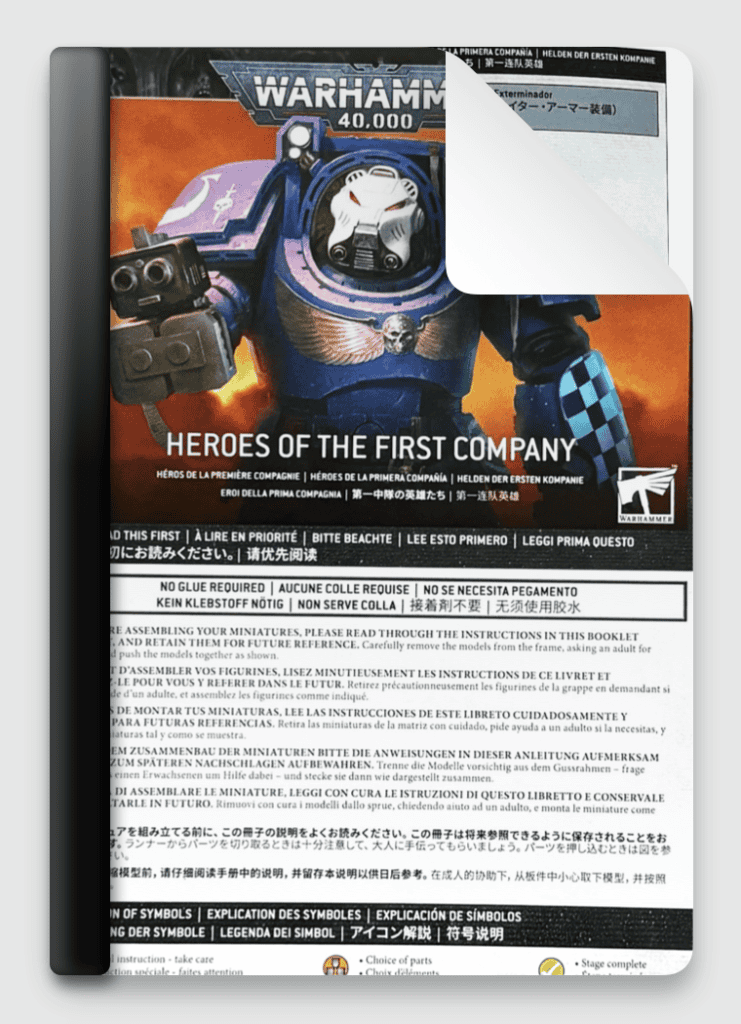 Space Marines Heroes of the First Company Instructions Free Download ...