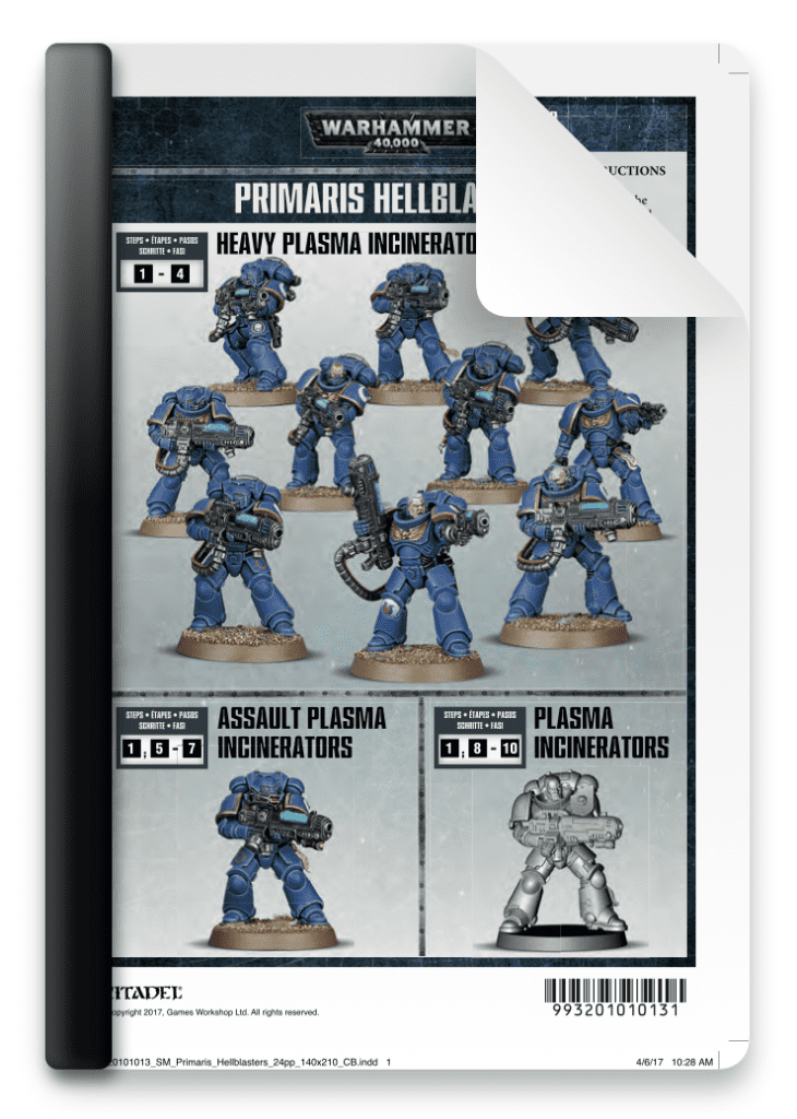 Primaris Hellblasters Instructions Free Download - Build Instructions