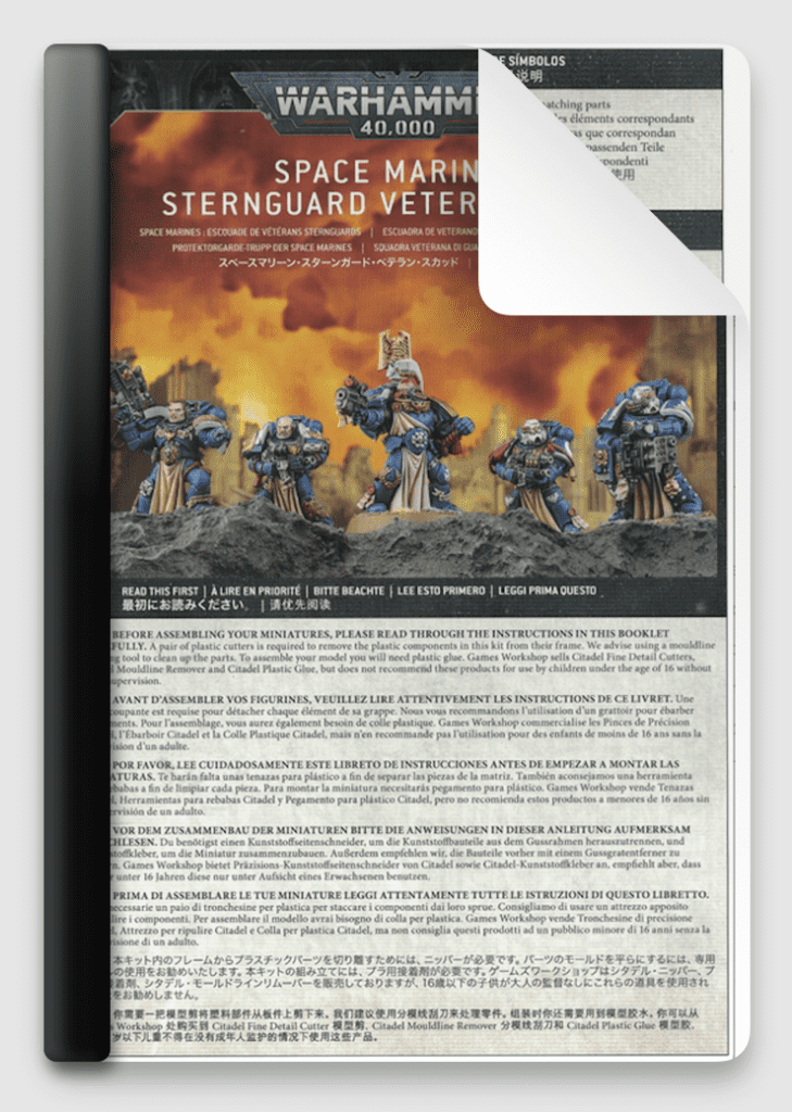 Sternguard Veteran Squad Instructions Free Download - Build Instructions