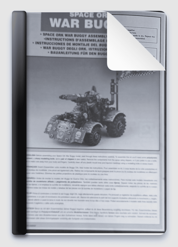 Space Ork War Buggy Instructions Free Download - Build Instructions