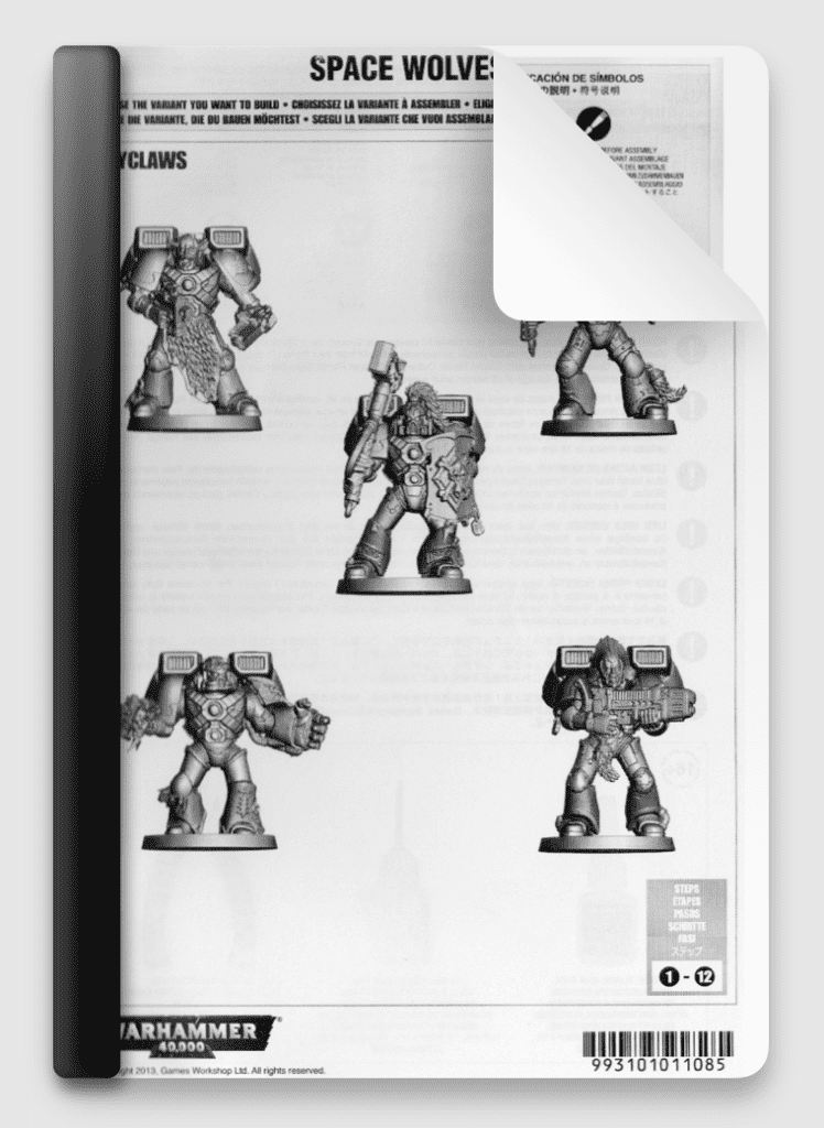 Space Wolves Skyclaws Instructions Free Download - Build Instructions