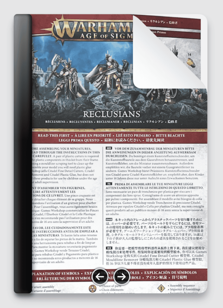 Reclusians with Memoriams Instructions Free Download - Build Instructions