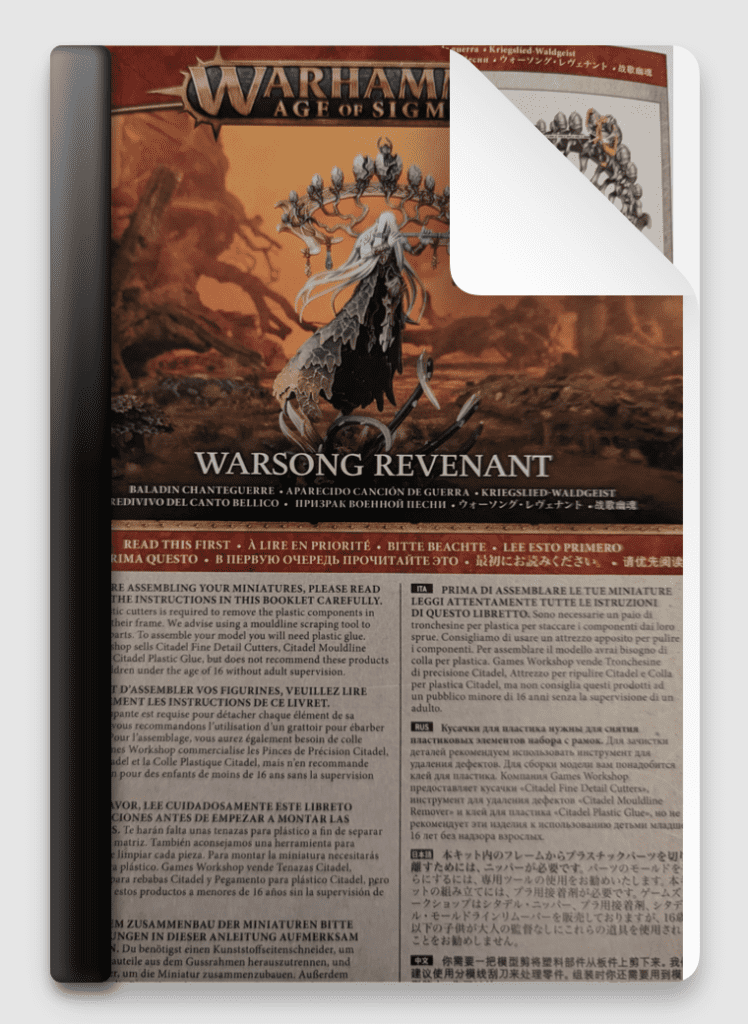 Warsong Revenant Instructions Free Download - Build Instructions