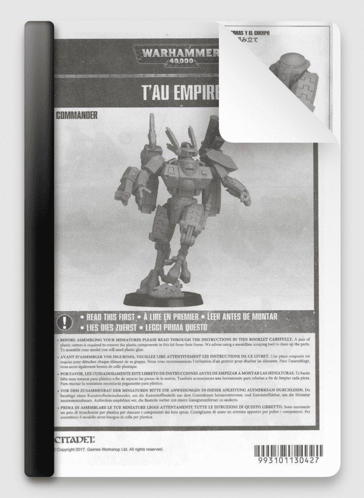 T'au Empire Commander Instructions Free Download - Build Instructions