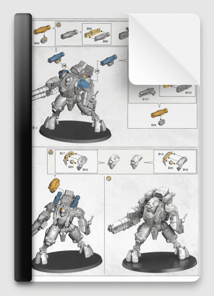 XV95 Ghostkeel Battlesuit Instructions Free Download - Build Instructions