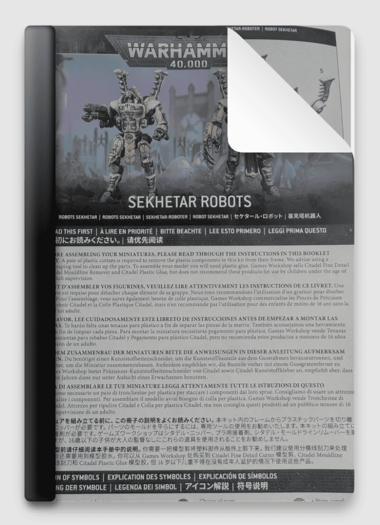 Sekhetar Robots Instructions Free Download - Build Instructions