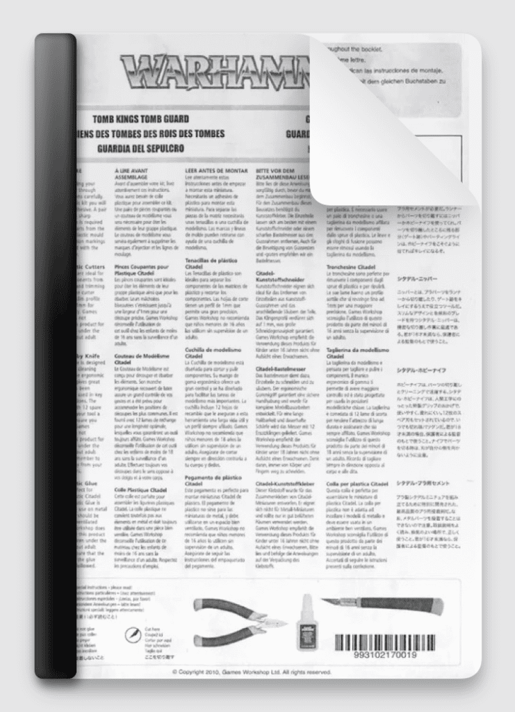 Tomb Guard Instructions Free Download - Build Instructions