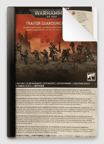 Traitor Guardsmen Squad Instructions Free Download - Build Instructions