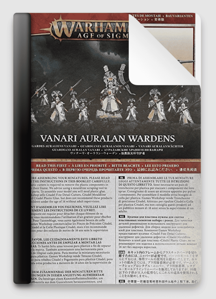 Vanari Auralan Wardens Instructions Free Download - Build Instructions