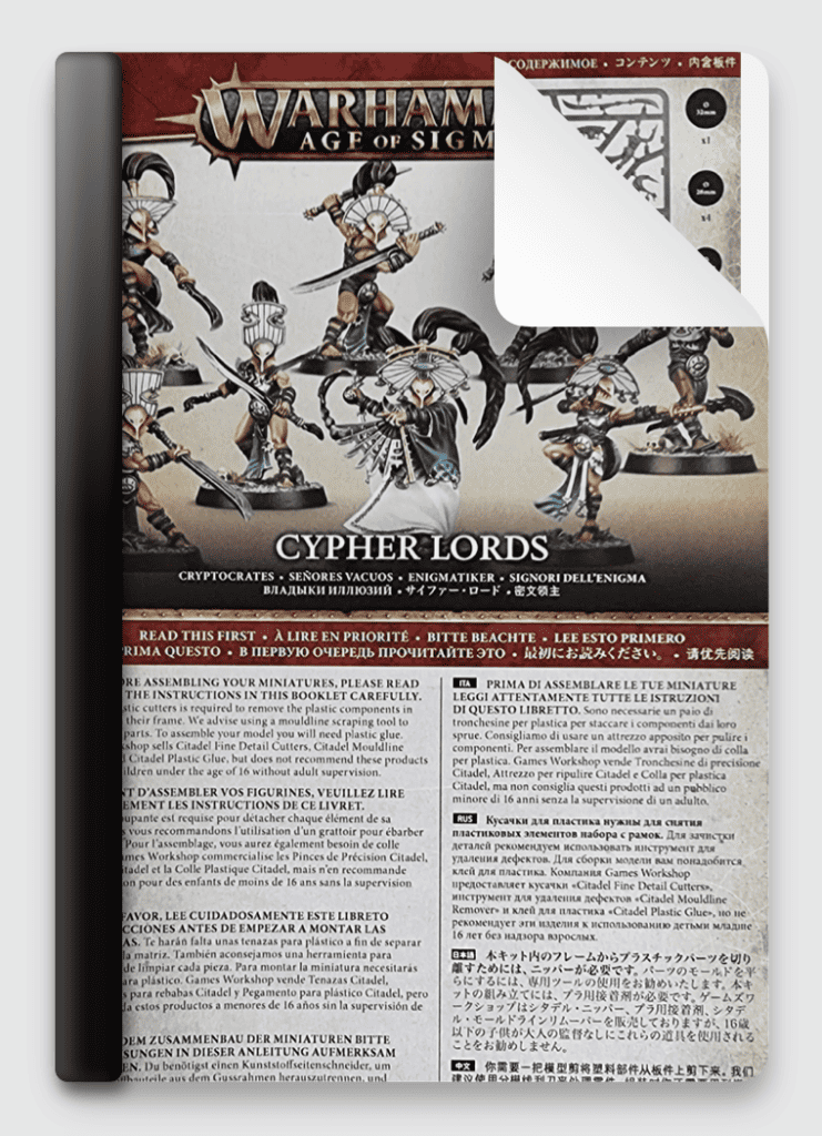 Warcry Cypher Lords Instructions Free Download - Build Instructions