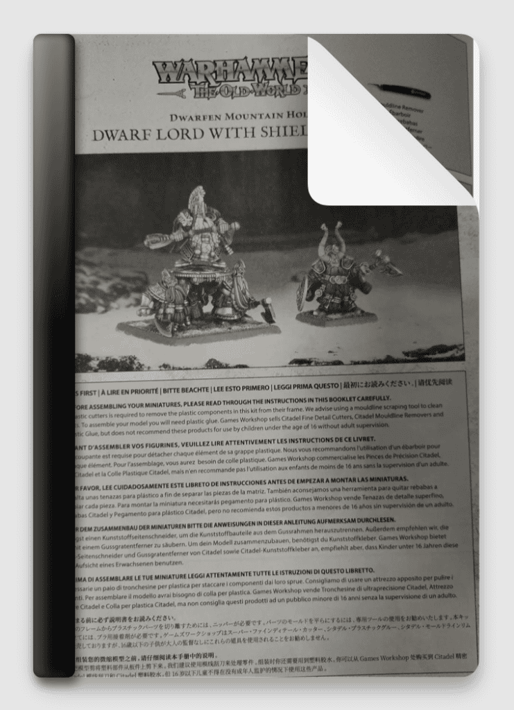 Dwarf Lords With Shieldbearers Instructions Free Download - Build ...