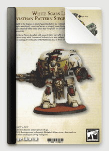 White Scars Legion Leviathan Pattern Siege Dreadnought Instructions ...