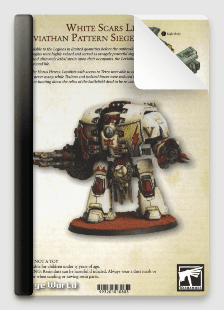 White Scars Legion Leviathan Pattern Siege Dreadnought Instructions ...